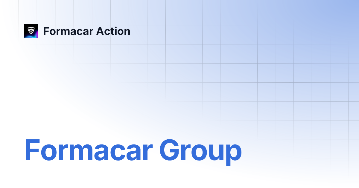 Formacar Group | Formacar Action